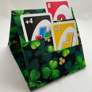 Half Width Shamrocks Bingo Pull Tab Holder, Half Size Clover Print ...