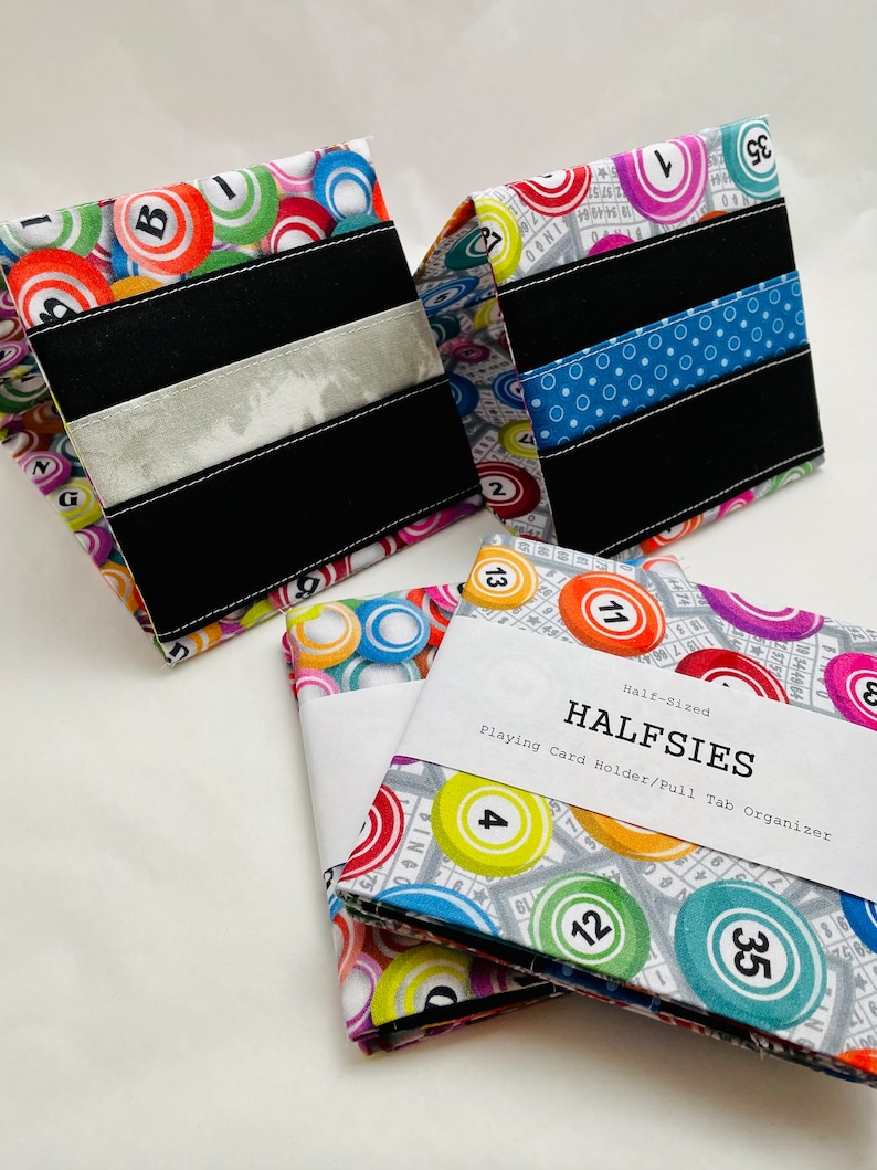 Bingo Pull Tab Mini Holders Set of 4: Half-width Handmade Tab Organizer ...