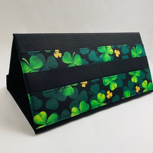 Solid Black With Shamrocks Bingo Pull Tab Holder, Playing Card Holders ...