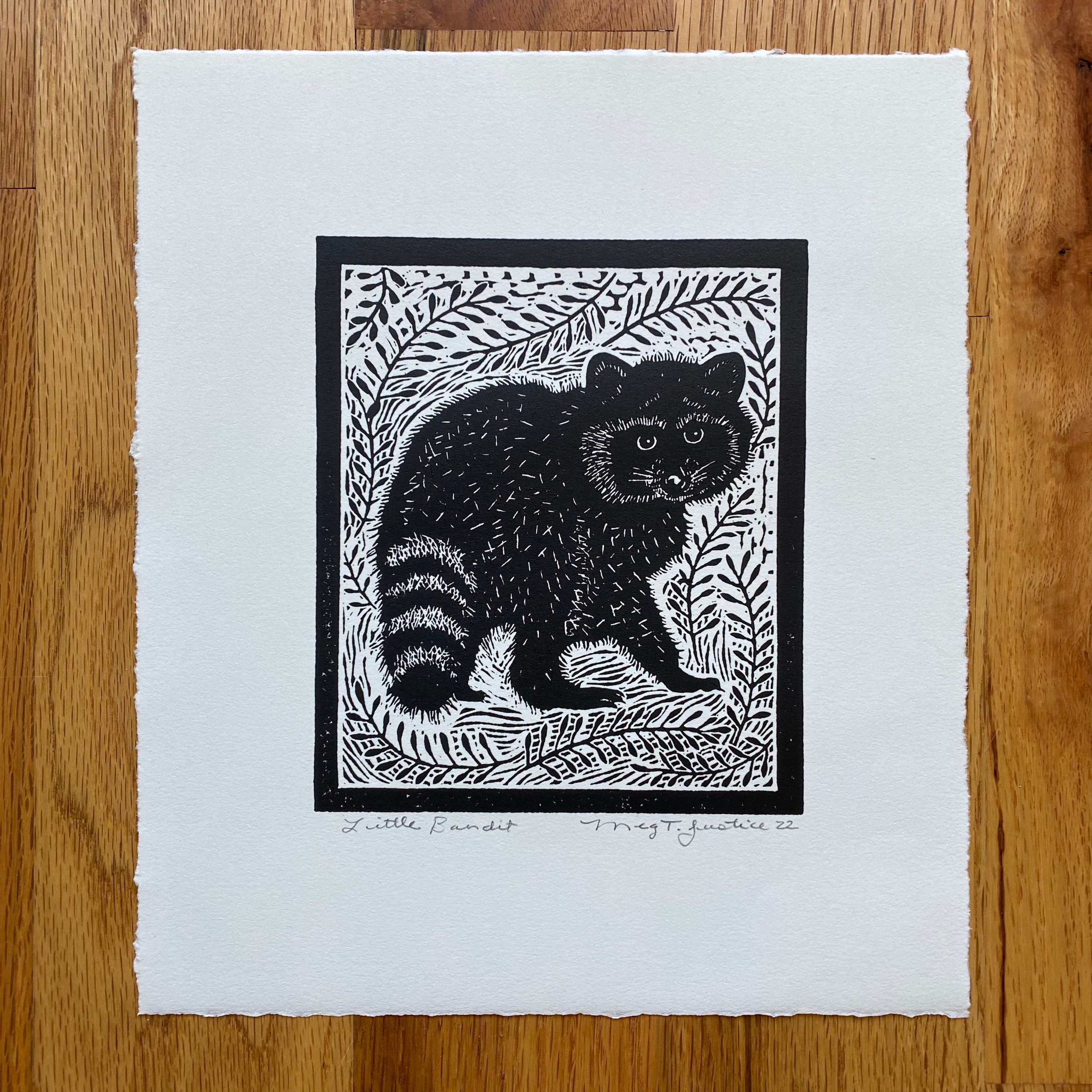 Linoleum Prints Animals