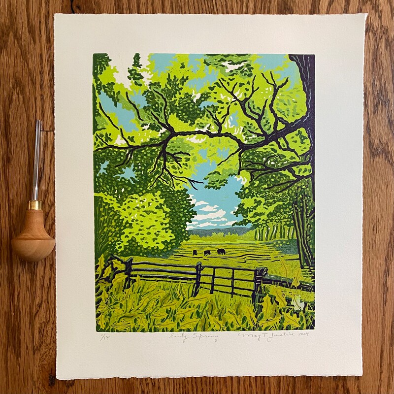 Reduction Linocut - Etsy