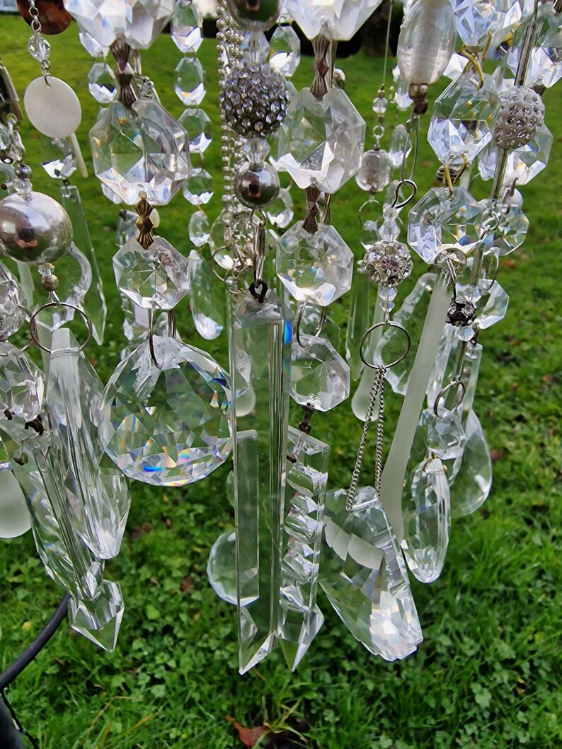 Cascading Cassiopeia - Crystal Suncatcher - Crystal Wind Chime - Crystal Window Art - Etsy UK