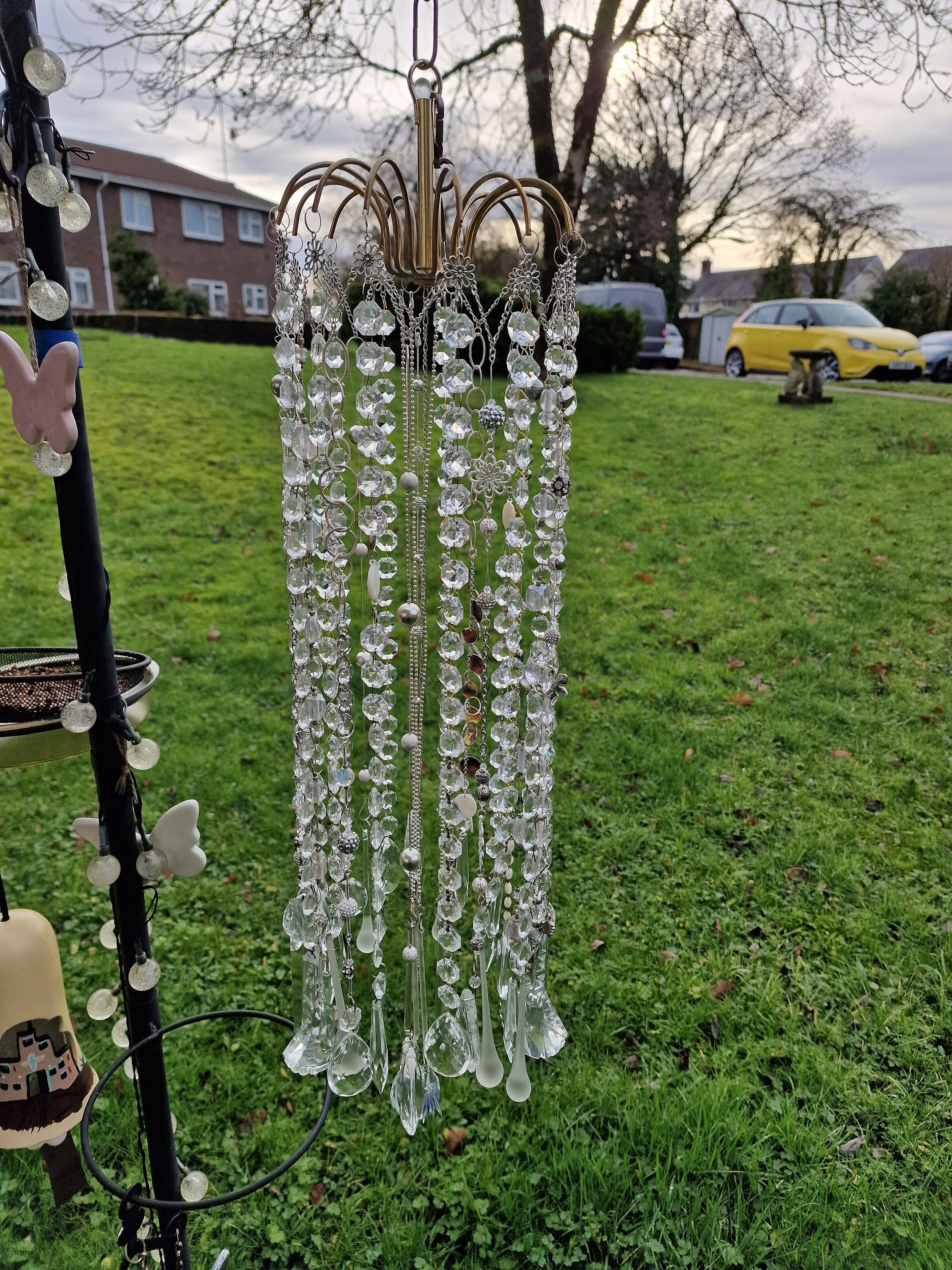 Cascading Cassiopeia - Crystal Suncatcher - Crystal Wind Chime - Crystal Window Art - Etsy UK