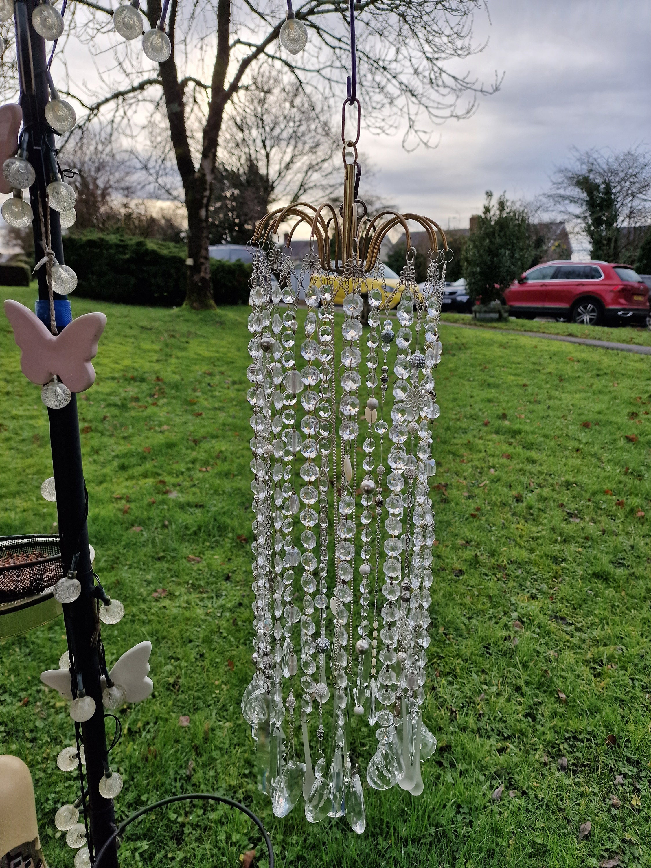 Cascading Cassiopeia - Crystal Suncatcher - Crystal Wind Chime - Crystal Window Art - Etsy UK