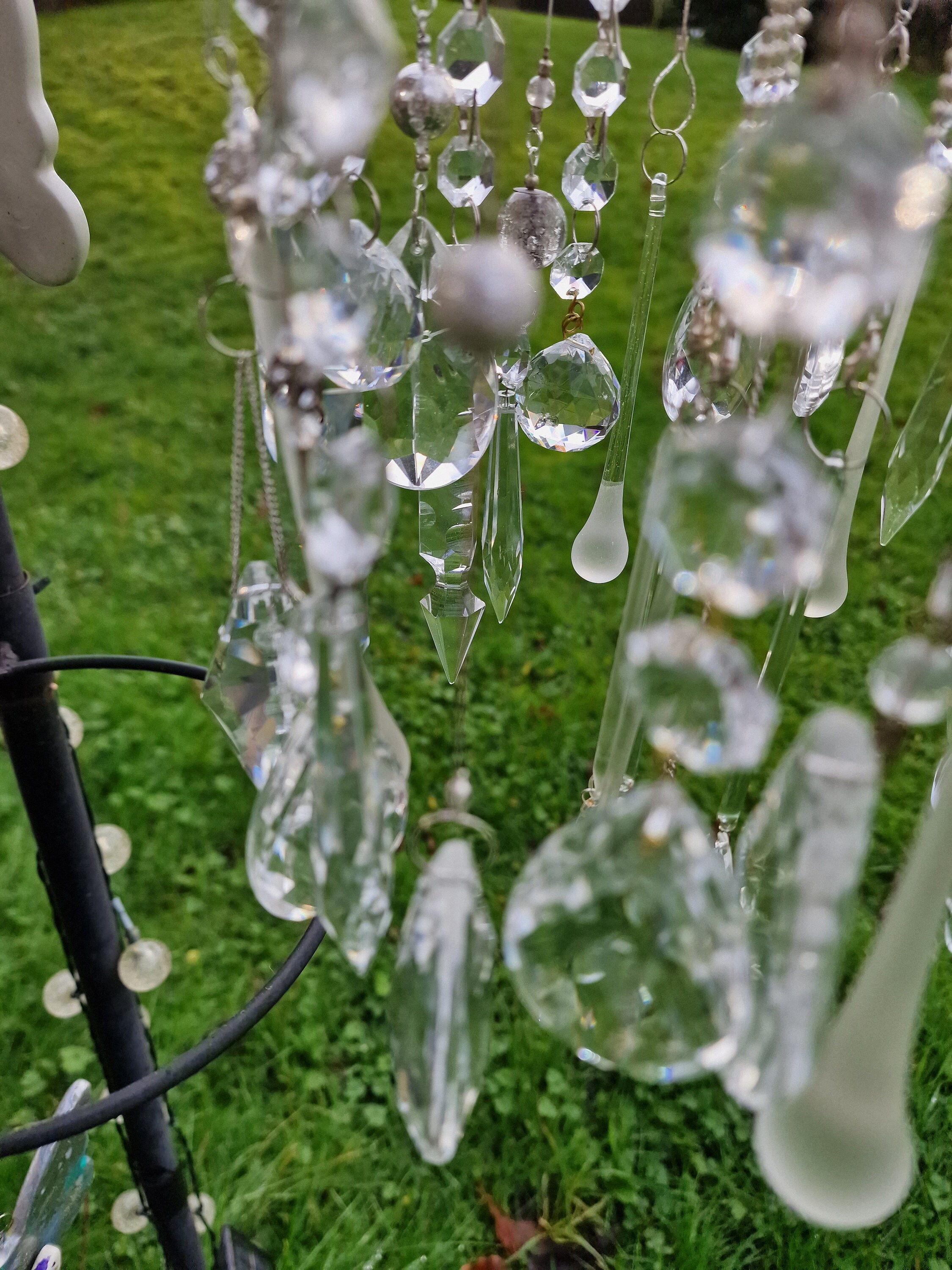 Cascading Cassiopeia - Crystal Suncatcher - Crystal Wind Chime - Crystal Window Art - Etsy UK