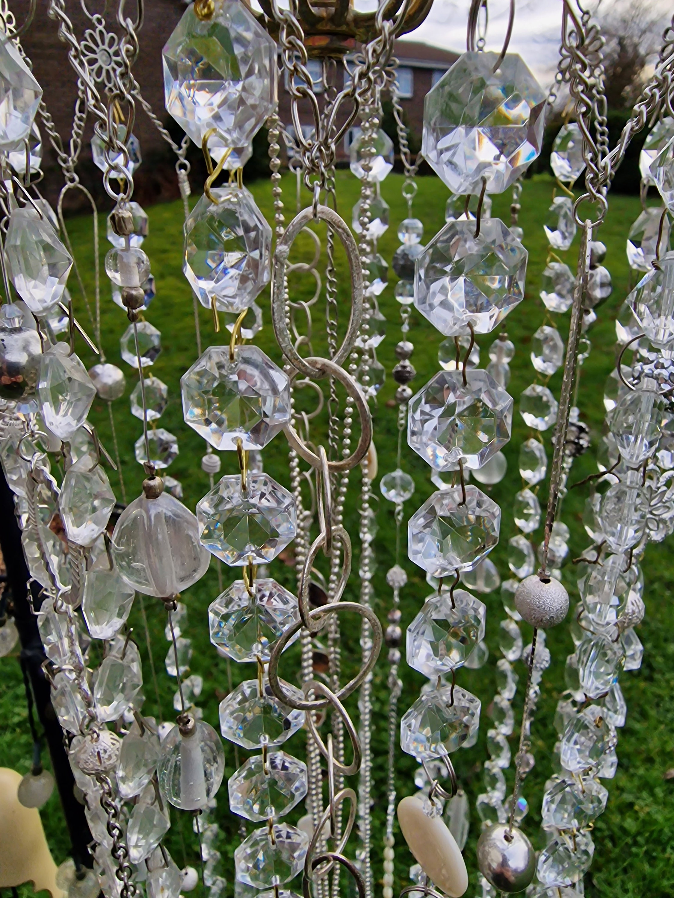 Cascading Cassiopeia - Crystal Suncatcher - Crystal Wind Chime - Crystal Window Art - Etsy UK