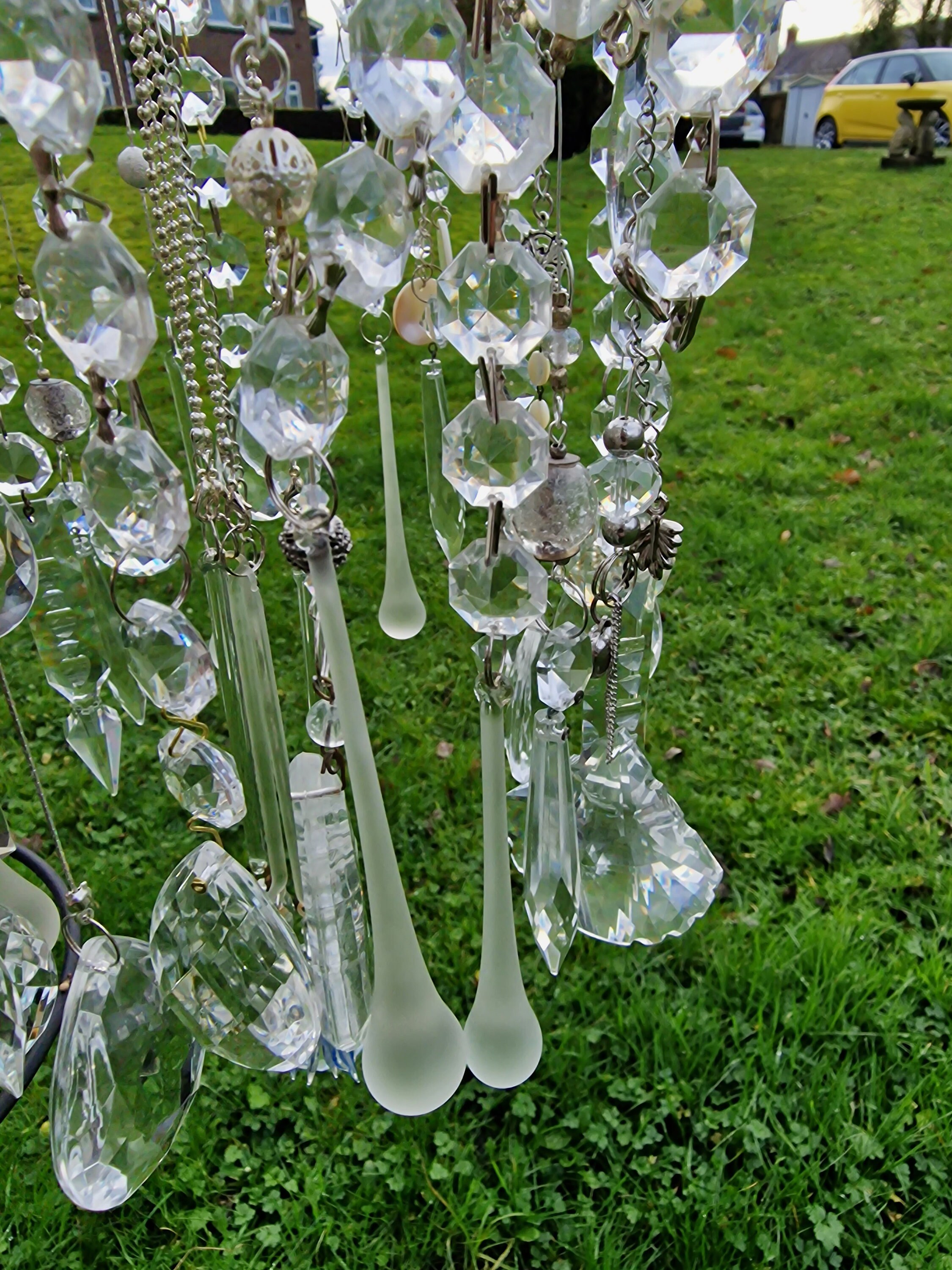Cascading Cassiopeia - Crystal Suncatcher - Crystal Wind Chime - Crystal Window Art - Etsy UK