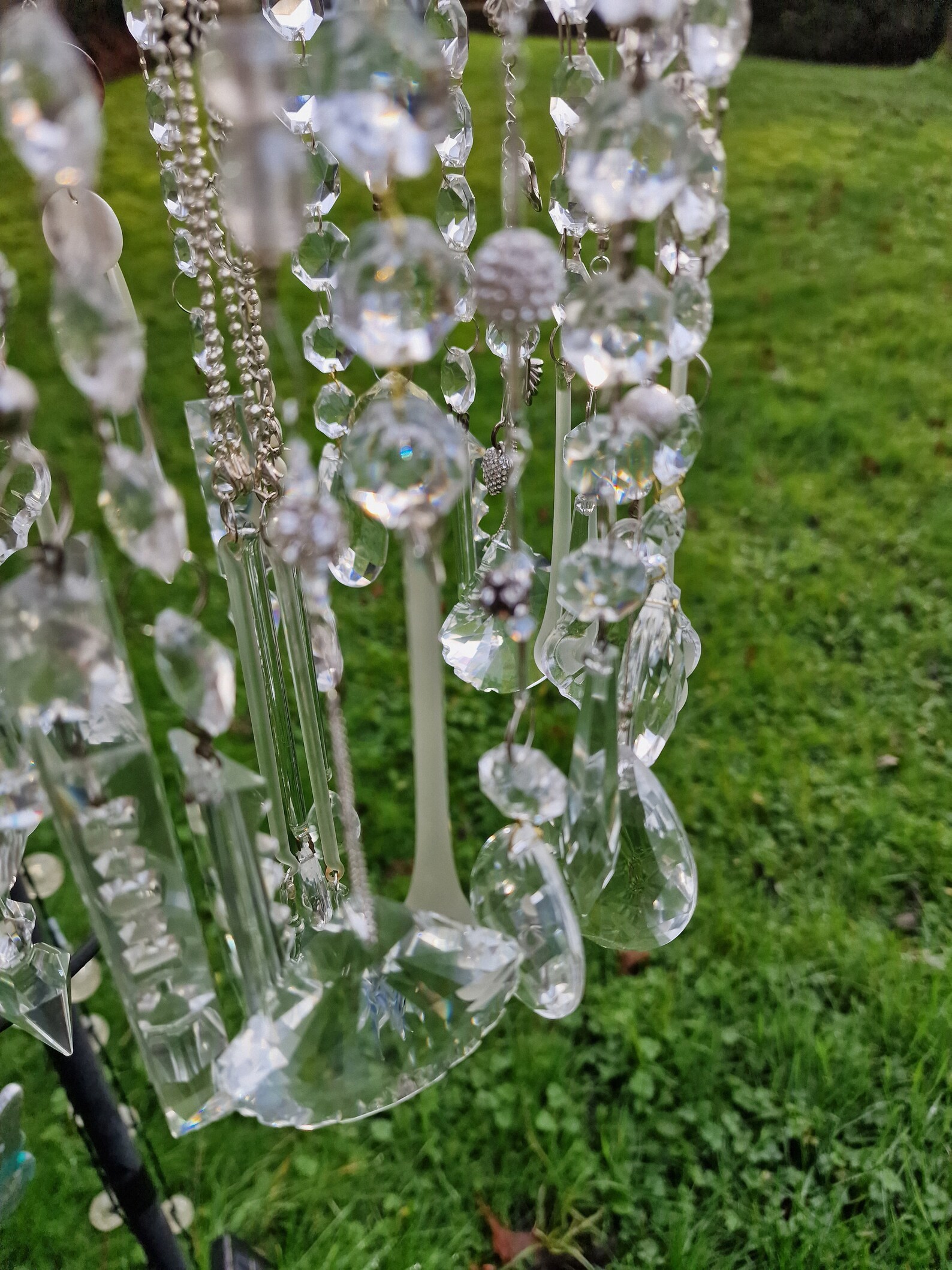 Cascading Cassiopeia - Crystal Suncatcher - Crystal Wind Chime - Crystal Window Art - Etsy UK