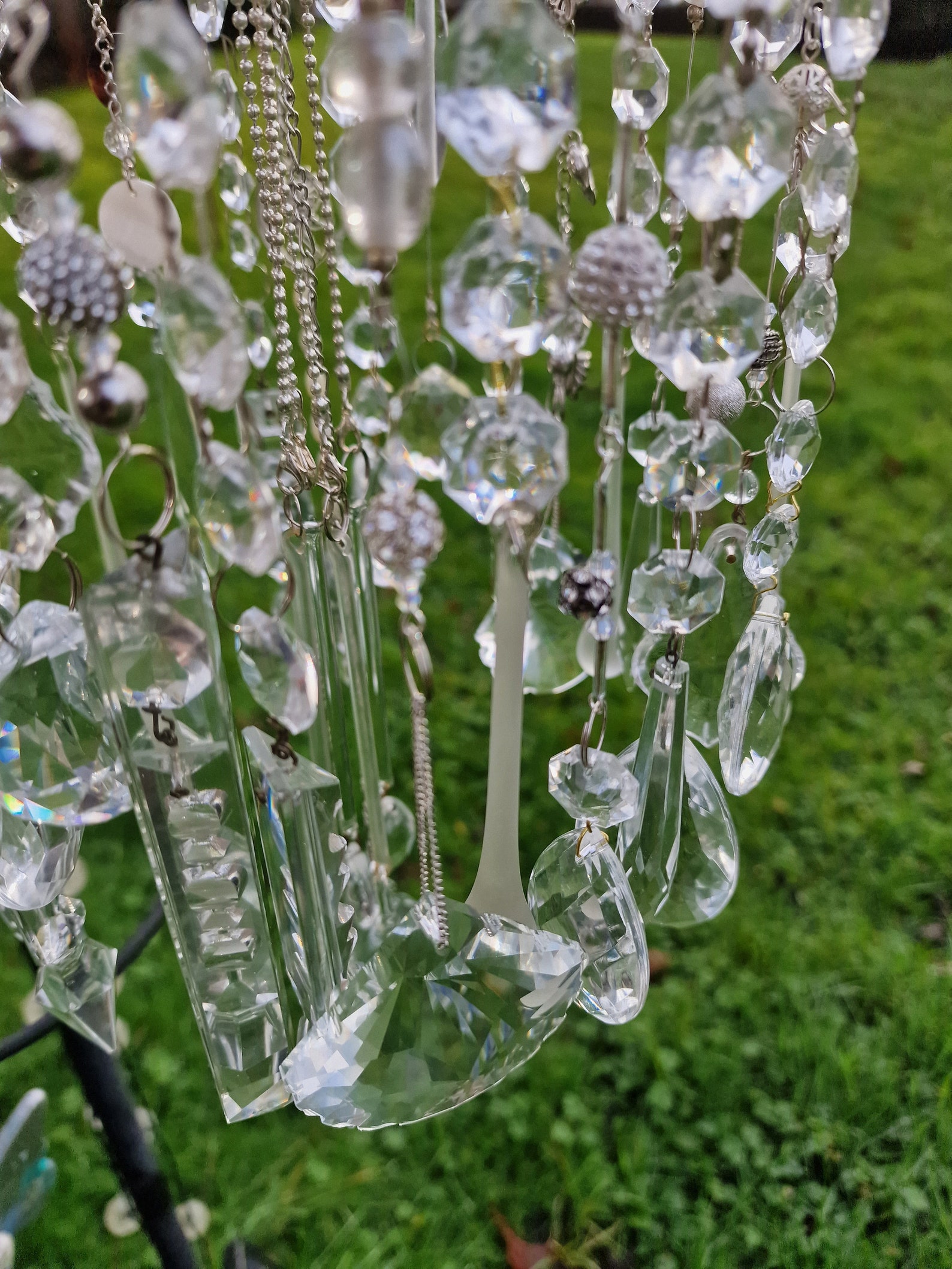 Cascading Cassiopeia - Crystal Suncatcher - Crystal Wind Chime - Crystal Window Art - Etsy UK