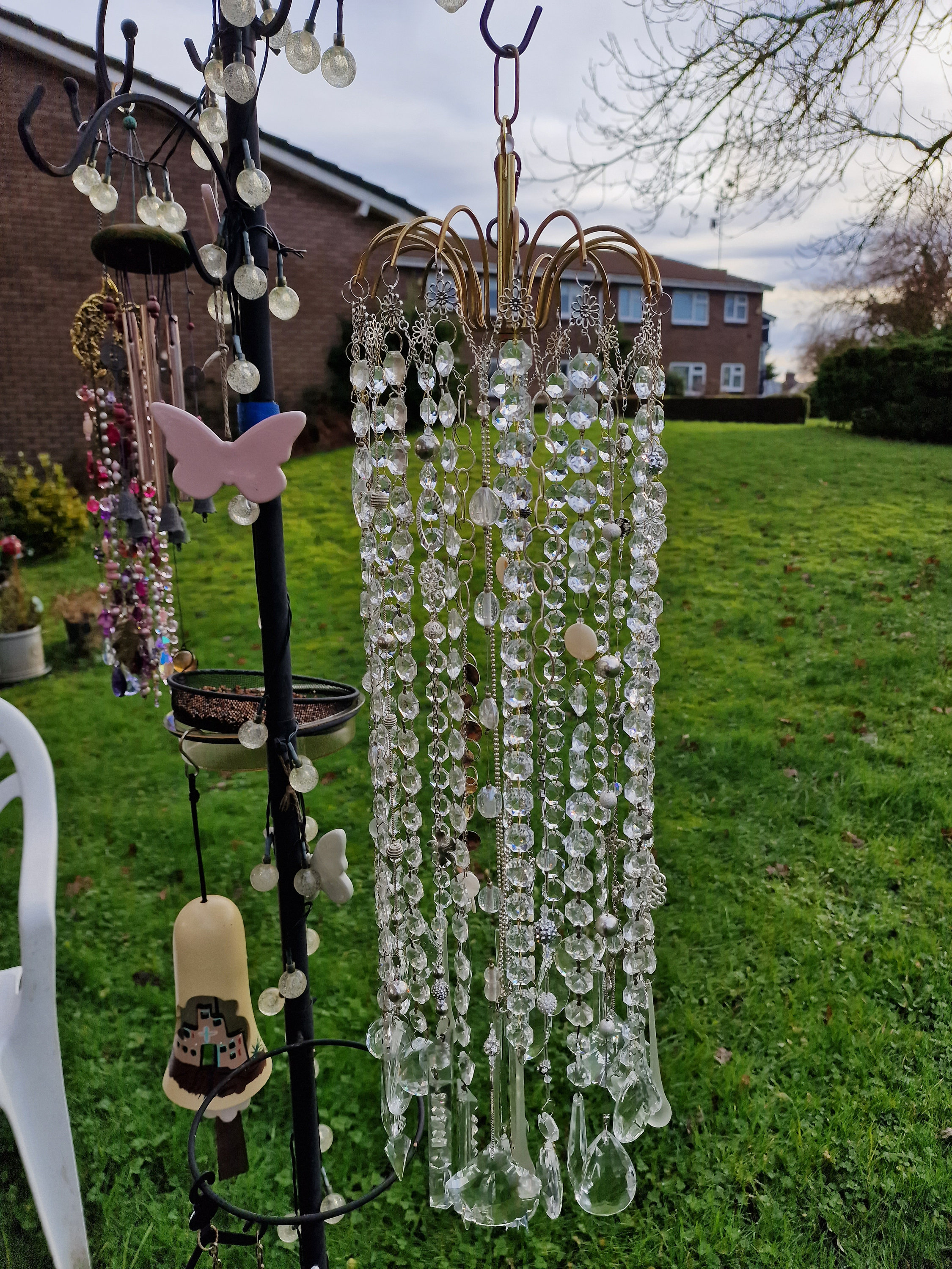 Cascading Cassiopeia - Crystal Suncatcher - Crystal Wind Chime - Crystal Window Art - Etsy UK