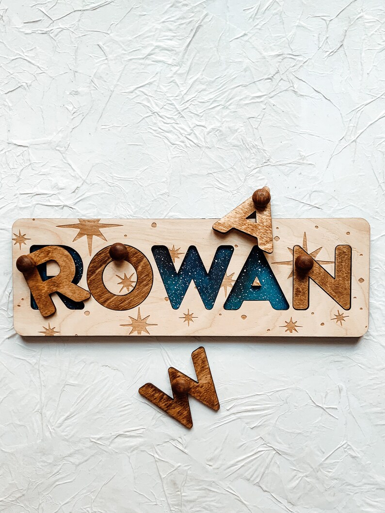 Starry Night Name Puzzle | Etsy