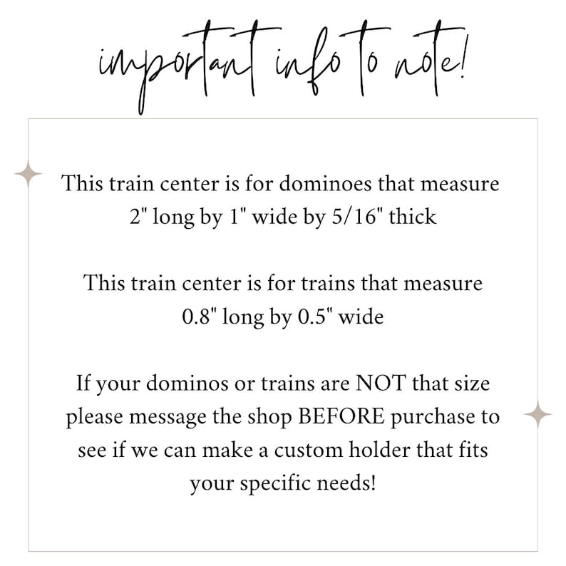 Custom Domino Train Center Piece Personalized Game Piece - Etsy