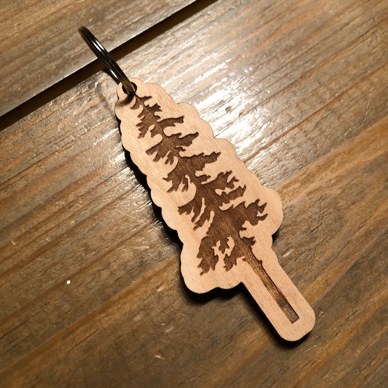 Tree Keychain - Etsy