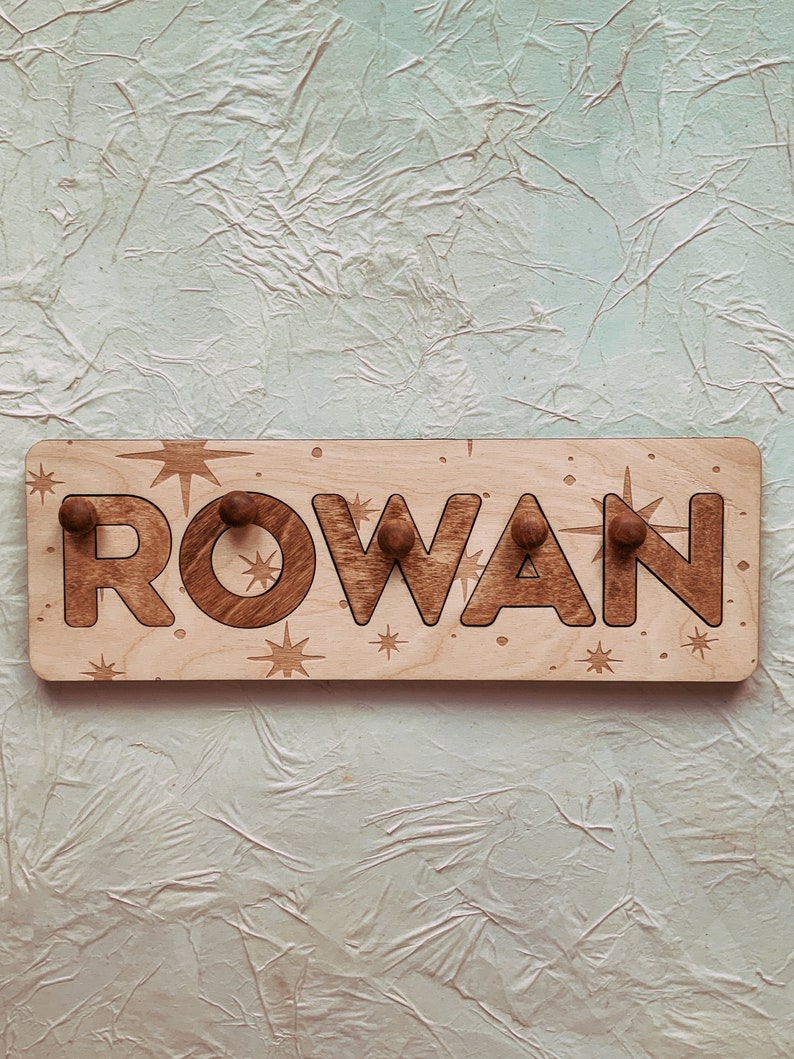 Starry Night Name Puzzle | Etsy