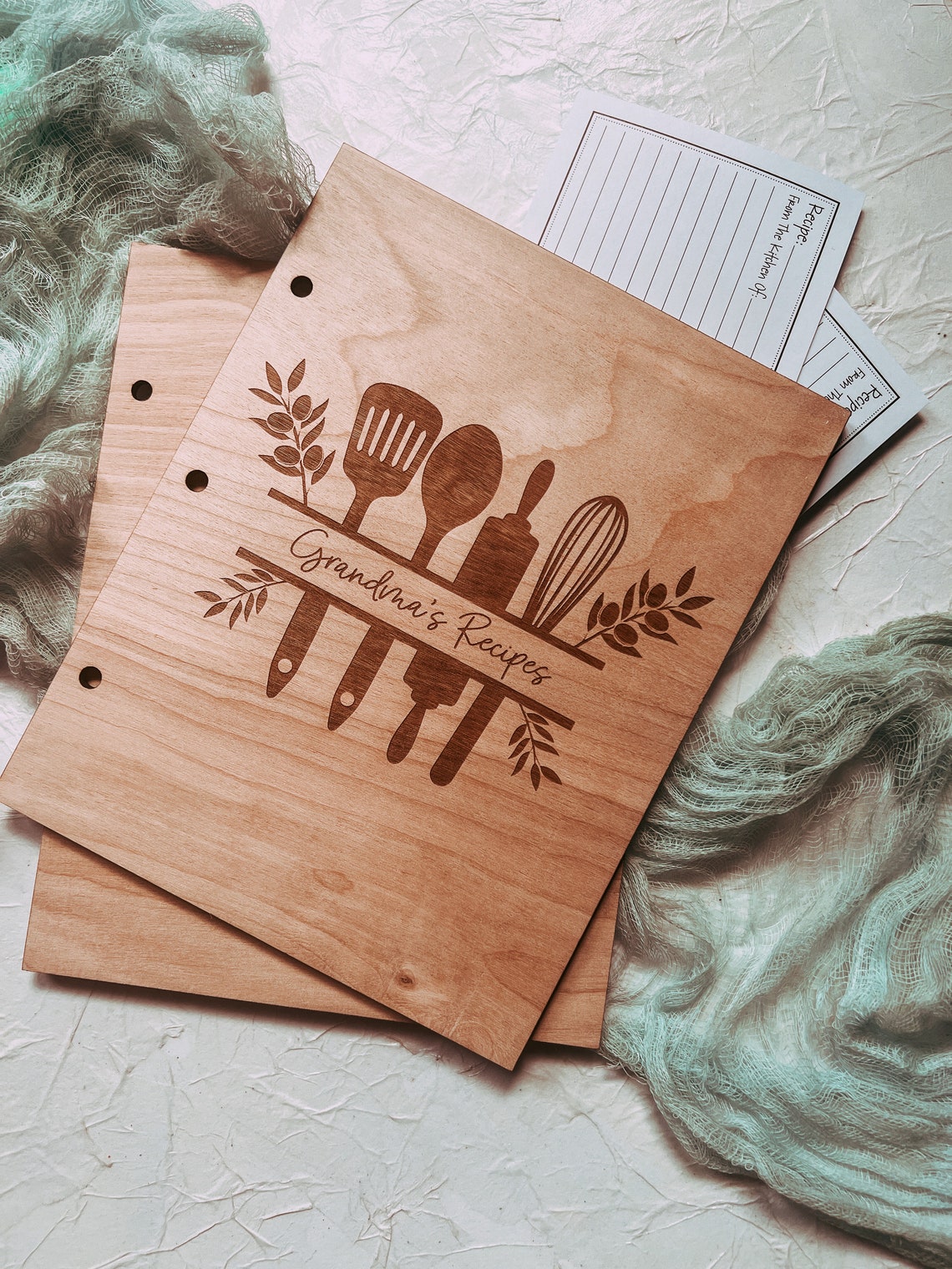 Grandma's Recipes Book Personalized Recipe Book Custom - Etsy