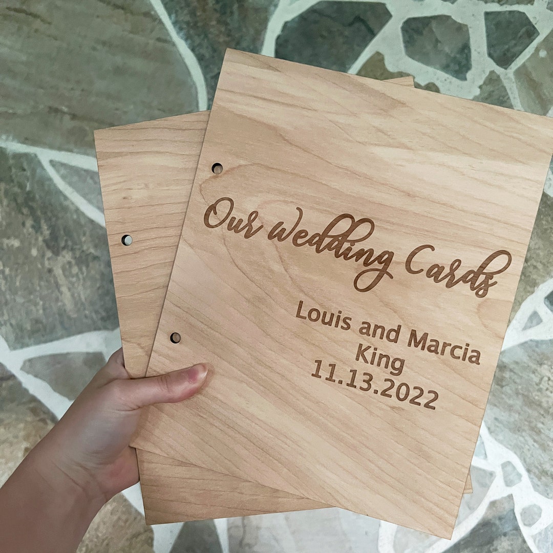 Engraved Wedding Card Holder | Custom Wedding Card Keepsake - Etsy