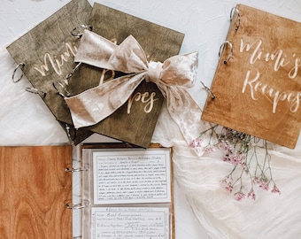 Recipe Card Holder Book - Etsy