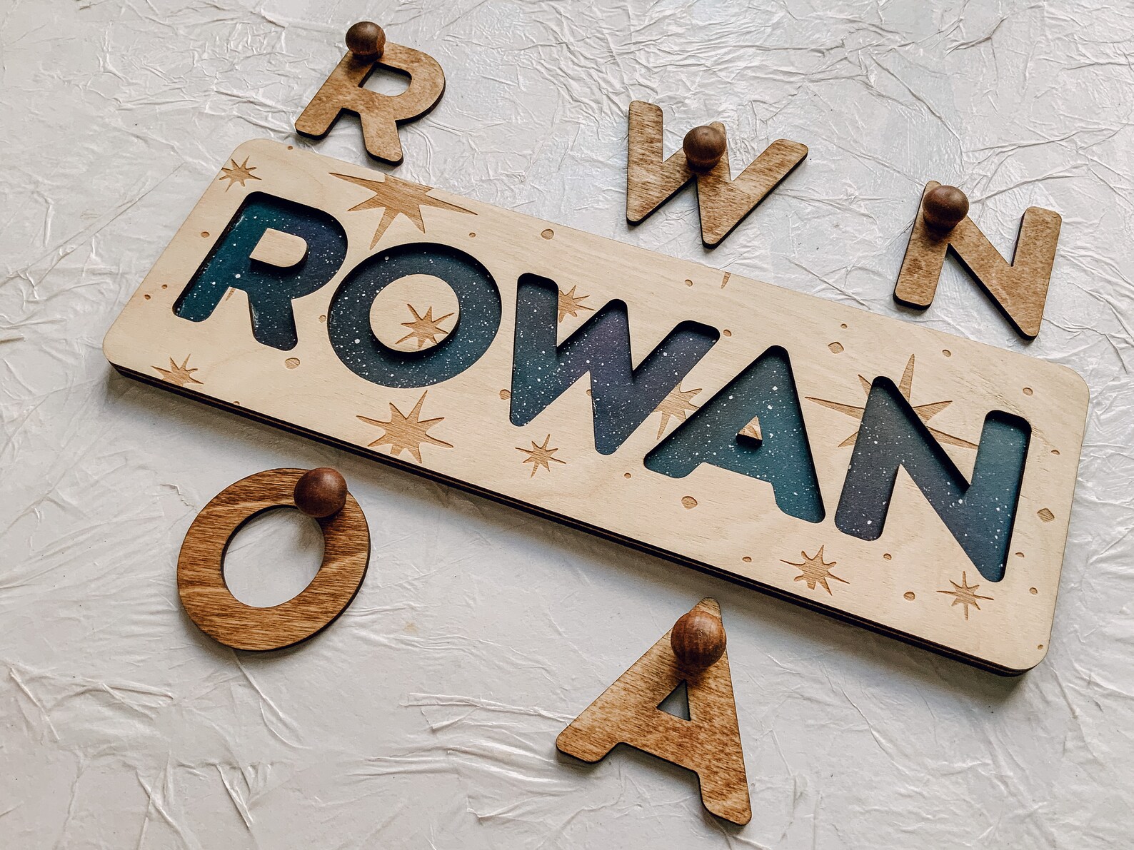 Starry Night Name Puzzle | Etsy