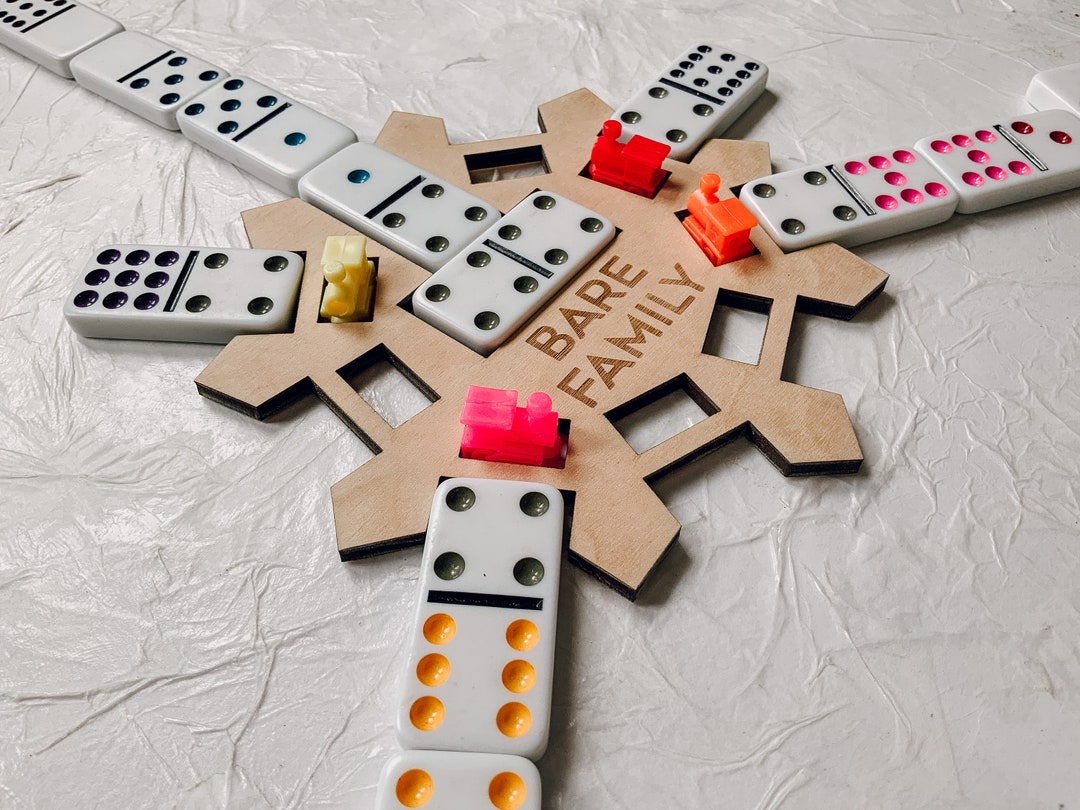 Custom Domino Train Center Piece | Personalized Game Piece - Etsy