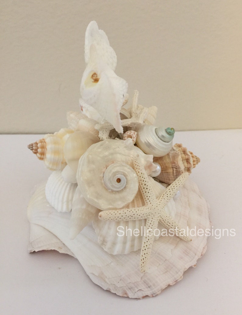 Shell Cake Topper Seashell Cake Topper Wedding Cake Topper | Etsy