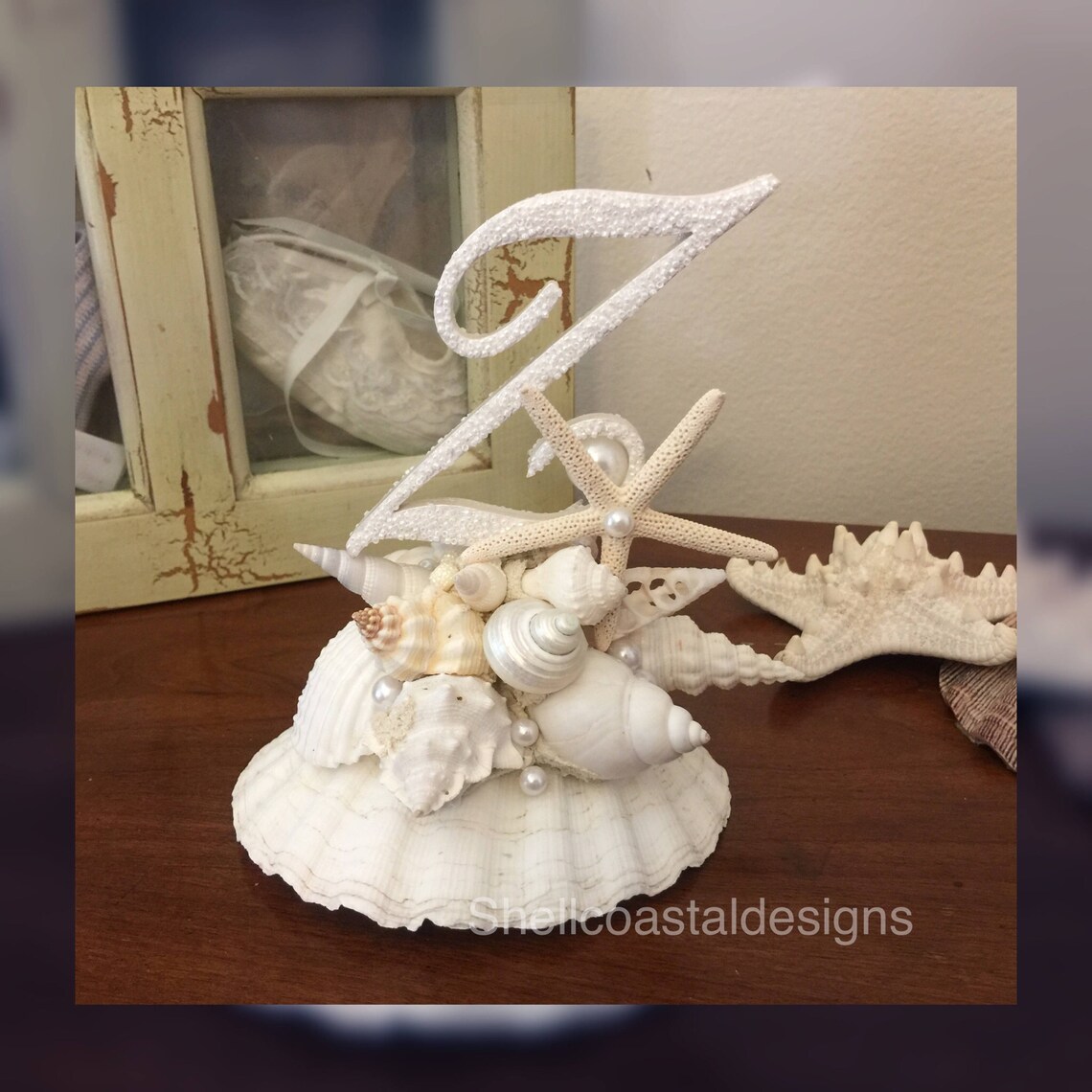 Wedding Cake Topper Shell Cake Topper Seashell Cake Topper | Etsy