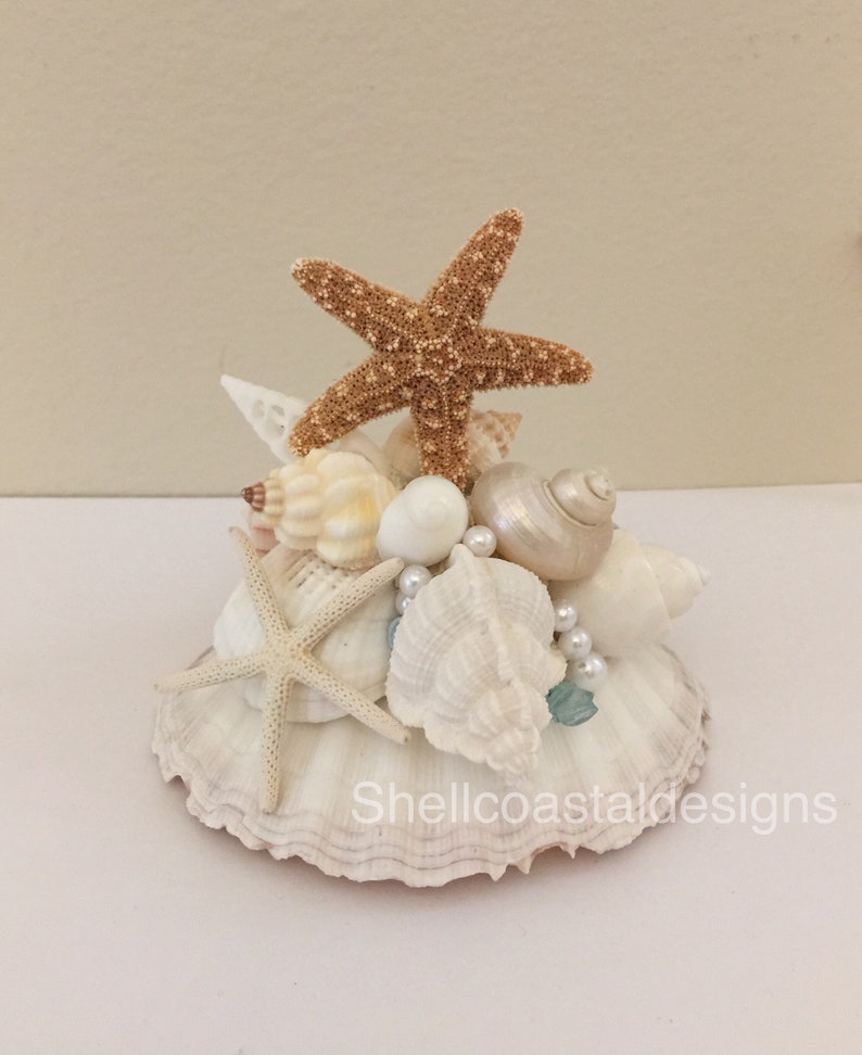 Shell Cake Topper Seashell Cake Topper Wedding Cake Topper | Etsy