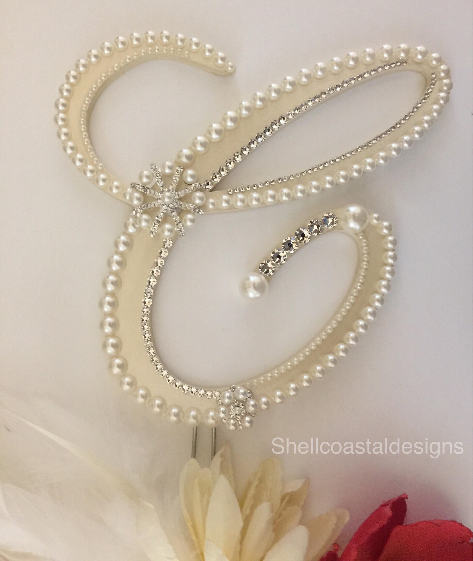 Monogram Cake Topper Wedding Cake Topper Crystal Cake Topper | Etsy