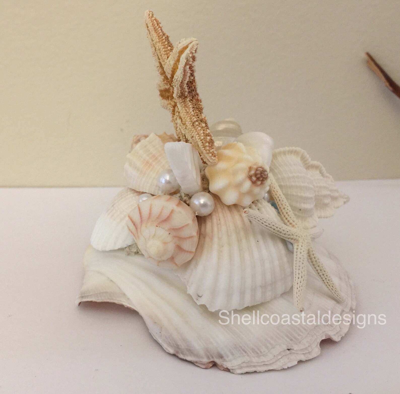 Shell Cake Topper Seashell Cake Topper Wedding Cake Topper Beach Cake ...