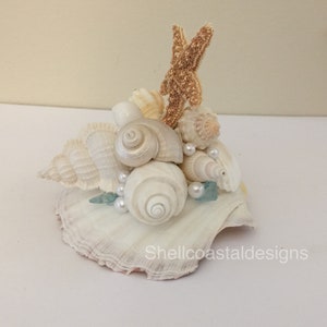 Shell Cake Topper Seashell Cake Topper Wedding Cake Topper Beach Cake ...