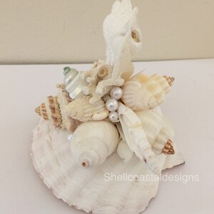 Shell Cake Topper Seashell Cake Topper Wedding Cake Topper Beach Cake ...