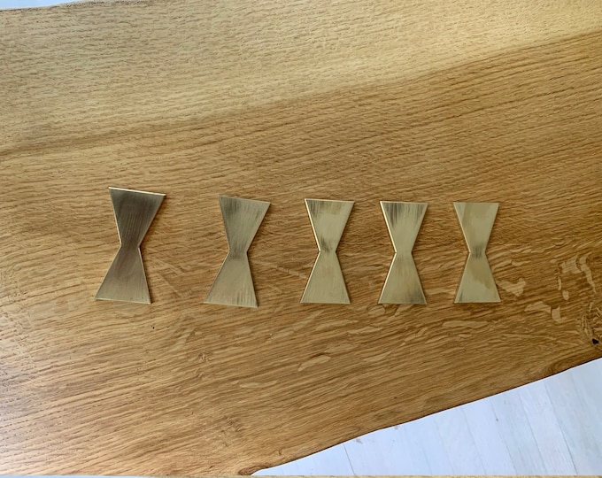 Woodworking: Set of 6 Brass Butterfly / Bowtie Inlay Keys - Etsy
