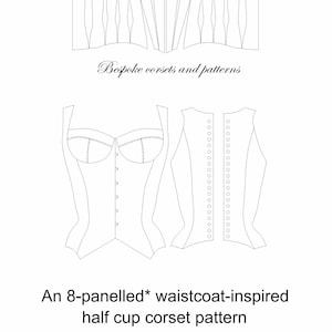 Corset Pattern! the Waistcoat-inspired CUPPED Corset in Sizes UK 8-24 (US 4-20) 49 Cup Sizes - Etsy