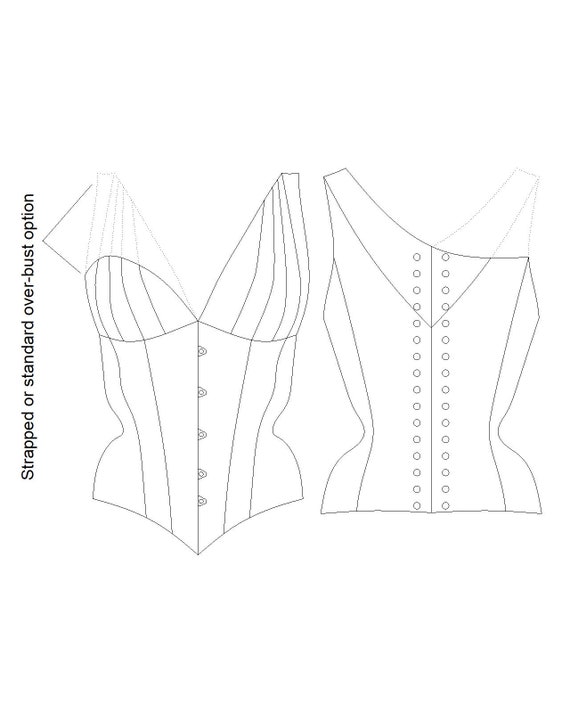 Cupped Overbust Corset Pattern