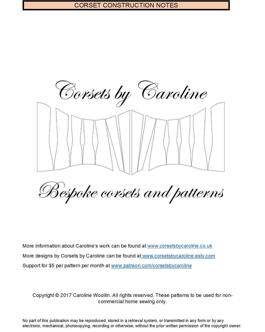 Corset Construction Manual and Fitting Guide - Etsy