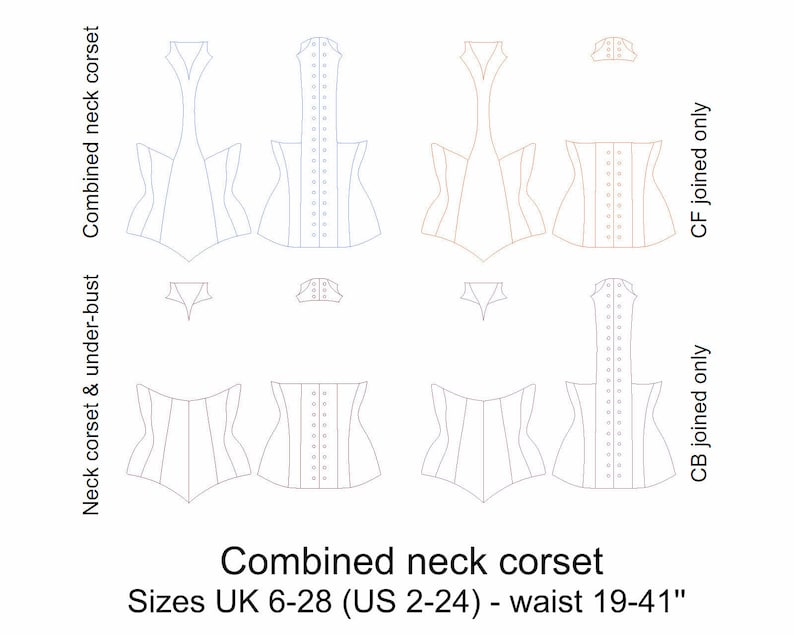 Contemporary Corset Pattern Collection - a Selection of Four Modern ...