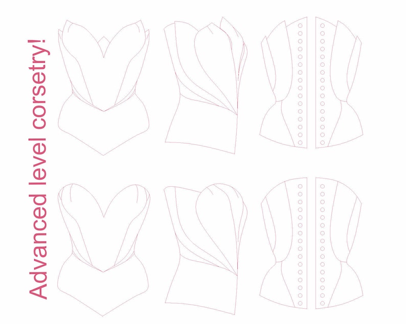 Contemporary Corset Pattern Collection - a Selection of Four Modern ...