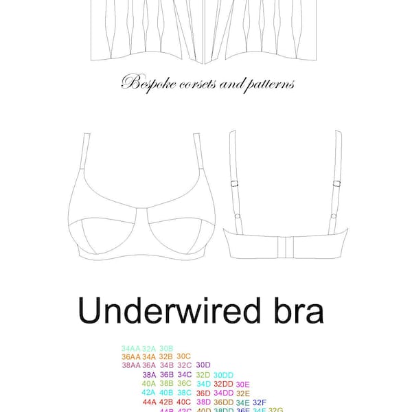 Bra Pattern - Etsy