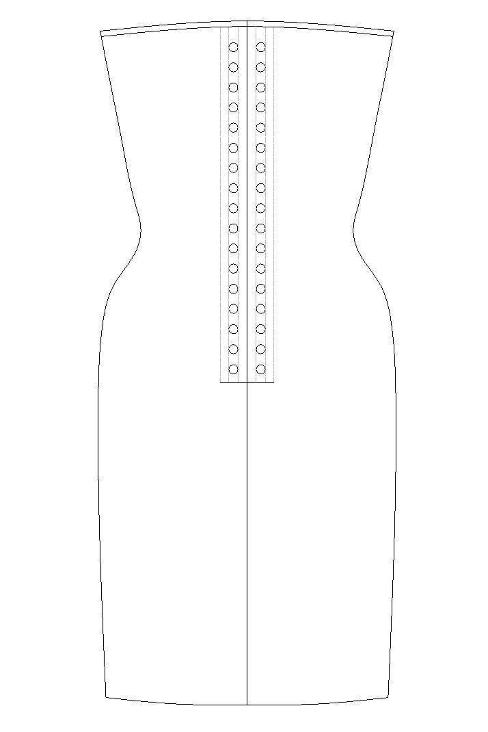 Cupped Corset Dress Pattern: Vivienne - in Sizes UK8-30 (US 4-26) With ...