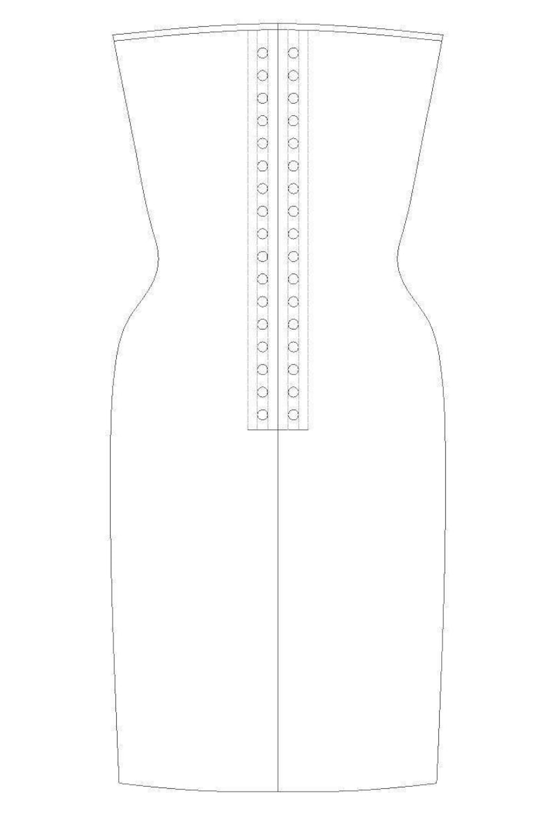 Cupped Corset Dress Pattern: Vivienne - in Sizes UK8-30 (US 4-26) With ...