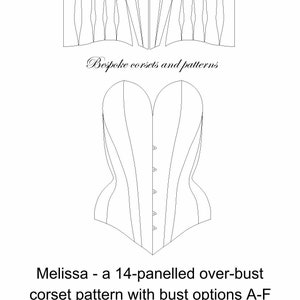Corset Pattern! Melissa - a Modern, Hourglass, Sweetheart Neckline, 14 ...
