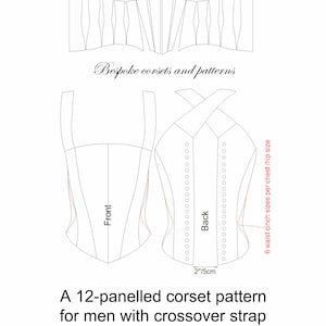 Pack of Three Male Corset Patterns- Cincher, Waistcoat and Corset - Etsy
