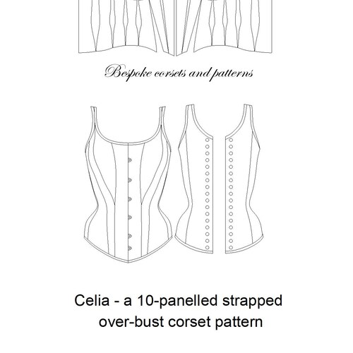 Corset Pattern Patsy the 14 Panelled Victorian Over-bust - Etsy