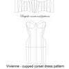 Corset Pattern the Waistcoat-inspired CUPPED Corset in Sizes UK 8-24 US ...