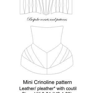 Mini-crin - an Unusual Under-bust Structured Corset Pattern_size 8-24 ...