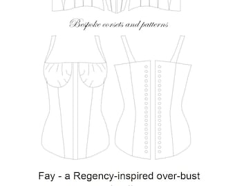 PATTERN Betty a 16 Panel Over-bust Corset Pattern_size 8-24 | Etsy