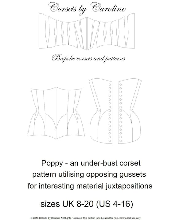 Underbust Corset Pattern Generator