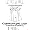 Corset Pattern the Waistcoat-inspired CUPPED Corset in Sizes UK 8-24 US 4-20 49 Cup Sizes - Etsy