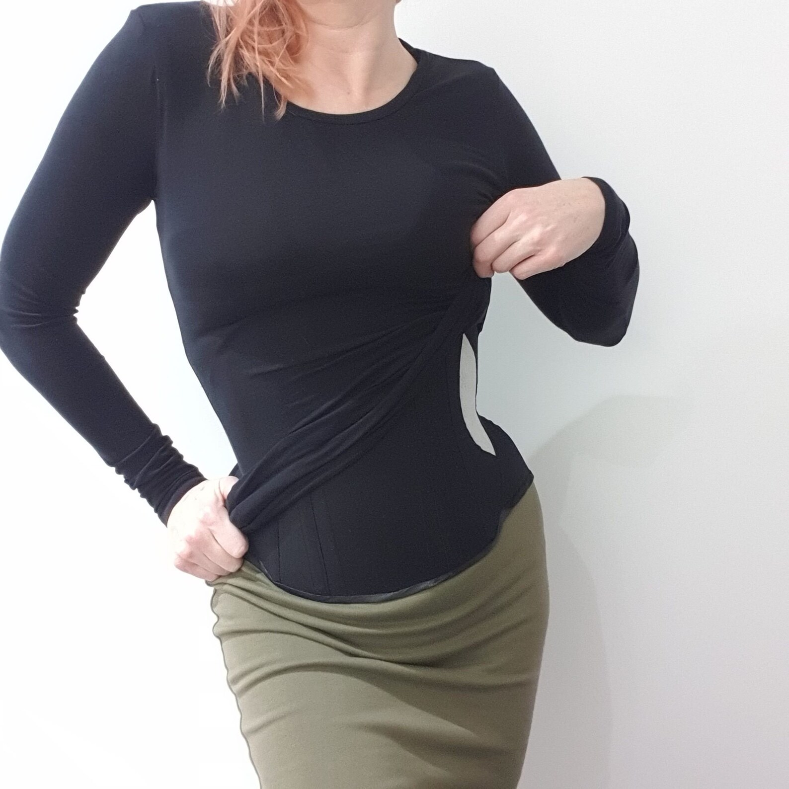 Corset Pattern Olivia a stealthing oval shaped underbust | Etsy