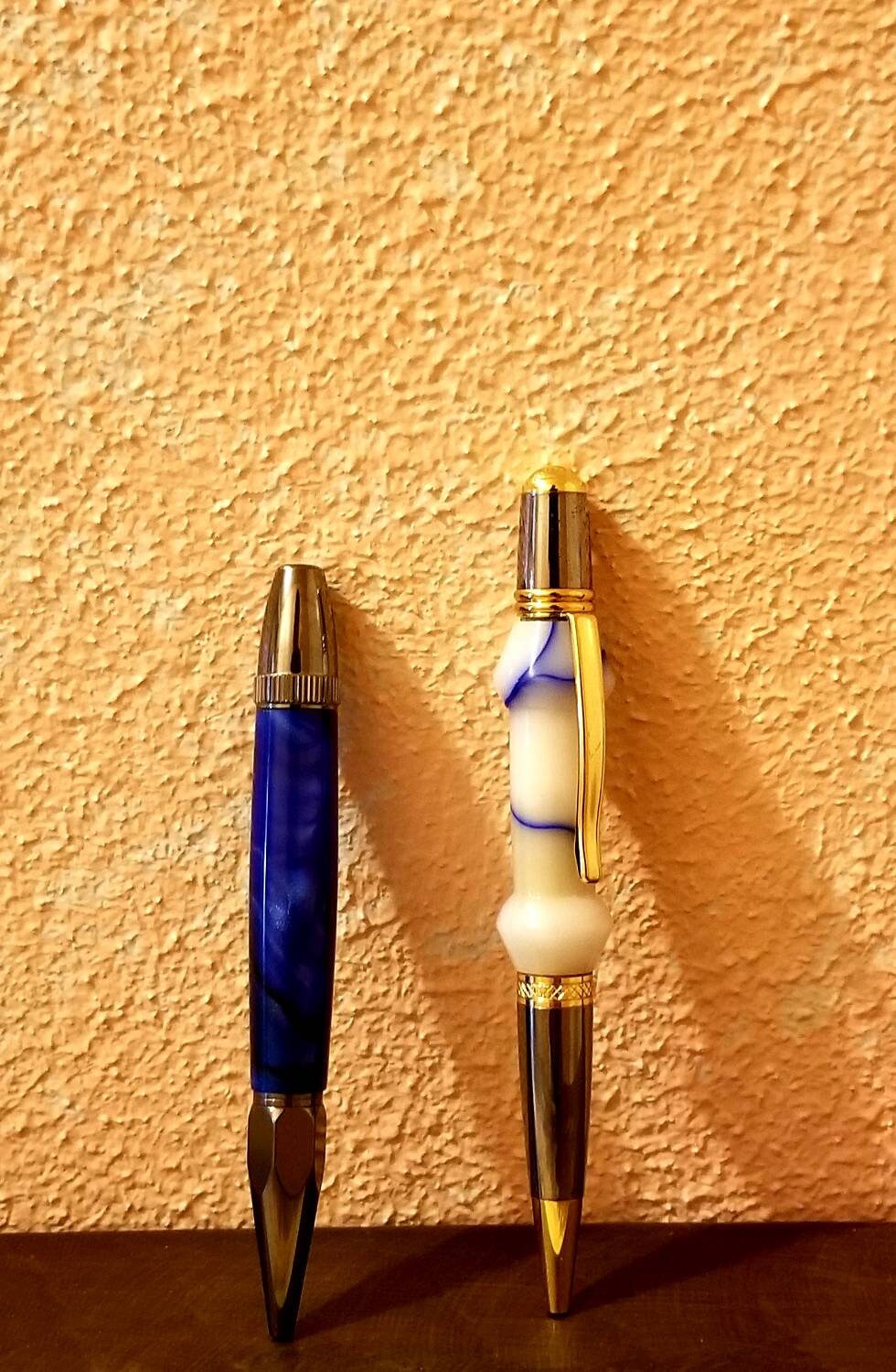 Couples Pen Set CLEARANCE Acrylic Writing Pens Hand Turned | Etsy