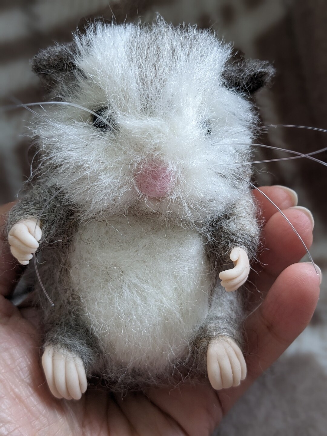 Needle Felted Dwarf Hamster/ Handmade/ Felted/ Collectible/ Unique ...